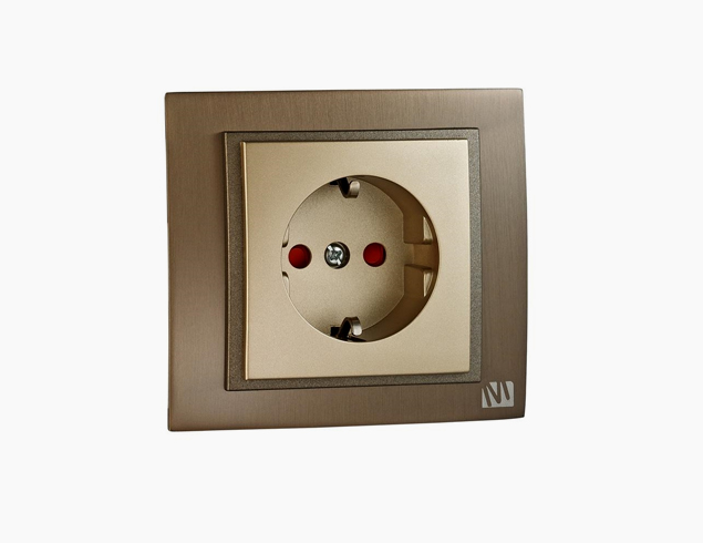 Child Protected Grounded Socket - Mono Electric