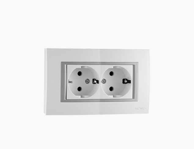 Double Earthed Socket - Mono Electric