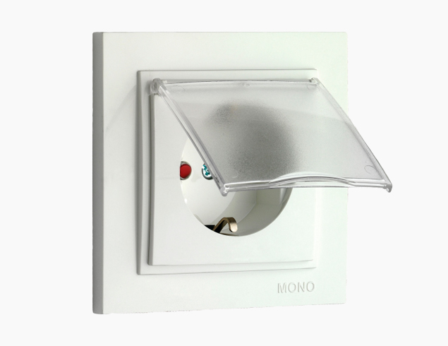 Covered Child Proof Grounded Socket - Mono Electric