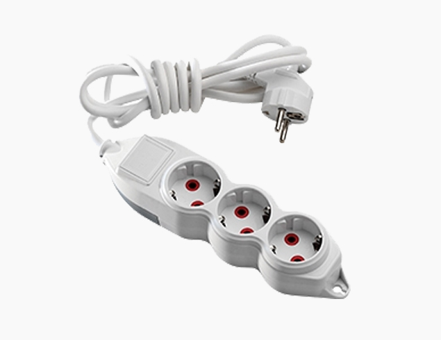 Triple Grounded Group Socket 3M (3X1) Wired - Mono Electric