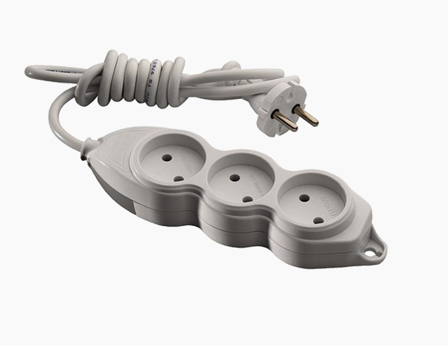 Üçlü Topraklı Anahtarlı Çocuk Korumalı Grup Priz 2M (3X1) Kablolu ...